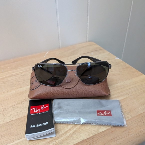 Ray-Ban | Bags | Rayban Black And Brown Sunglasses Bag | Poshmark